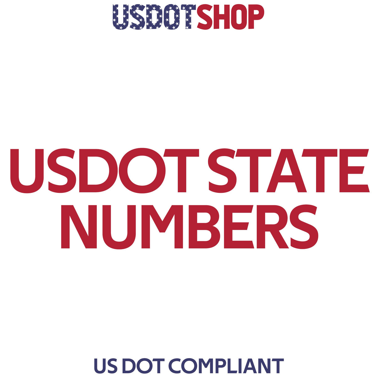 USDOT Number Decals By State – USDOT SHOP